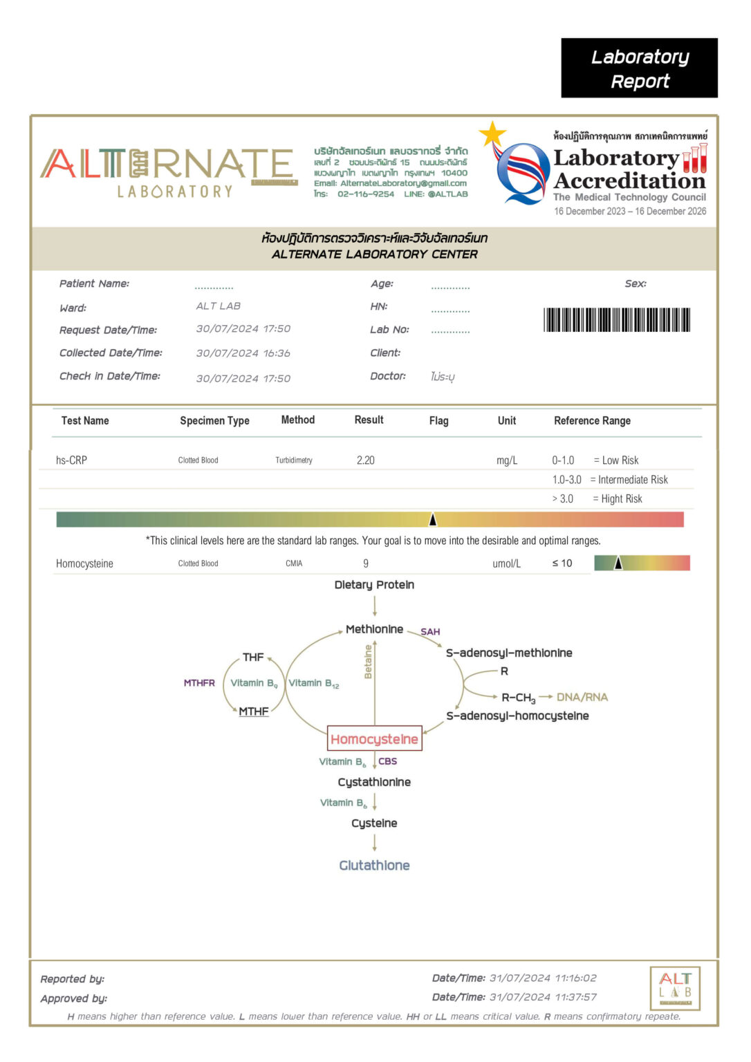 Lab Reports - Alternate Laboratory